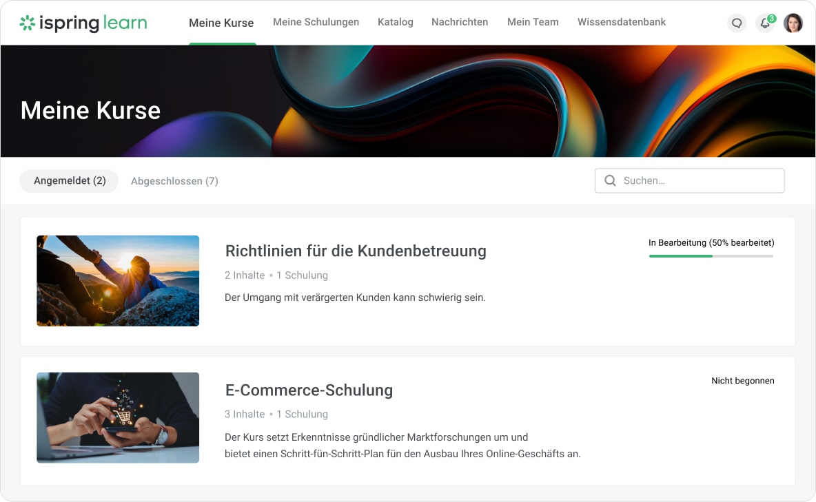 LMS #1 für das Lernen in Unternehmen | iSpring Learn