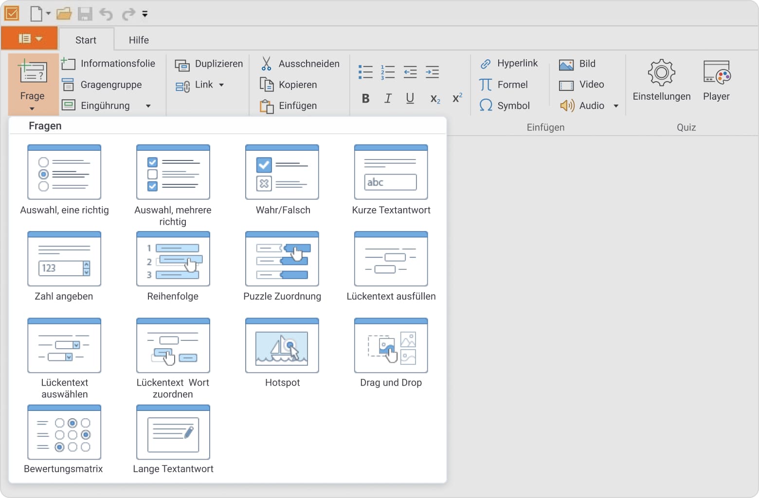 Hauptmerkmale von mit der iSpring Suite erstellten E-Learning-Kursen